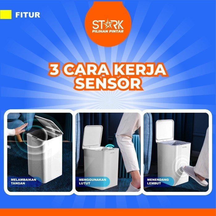 Jual New!!! ~[Dijual] Stark Tempat Sampah Sensor Otomatis Besar Smart Elektrik 26 | Shopee Indonesia