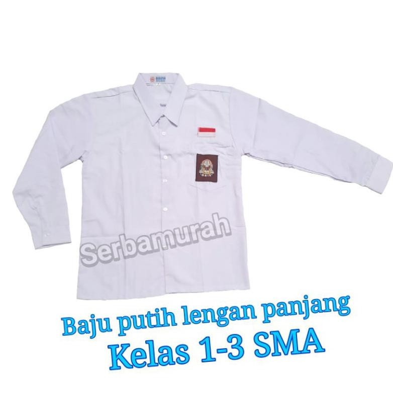 Jual Kualitassuper Baju Seragam Sekolah Sma Baju Putih Lengan Panjang ...