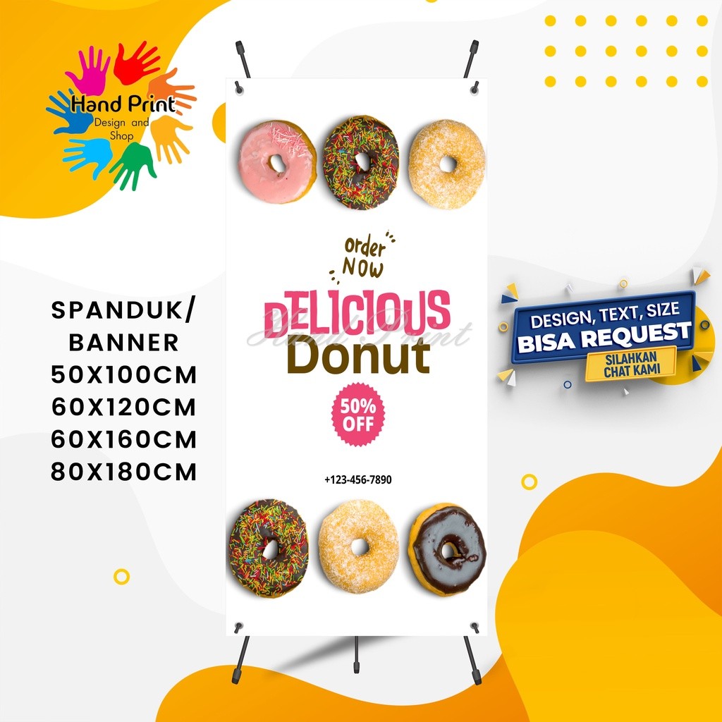 Jual Cetak Spanduk Banner Jualan Donat Sweet Donuts Makanan D Spanduk ...