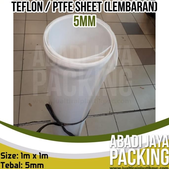 Jual Teflon Sheet / Teflon Lembaran / Teflon Ptfe 5Mm X 1M X 1M | Shopee Indonesia