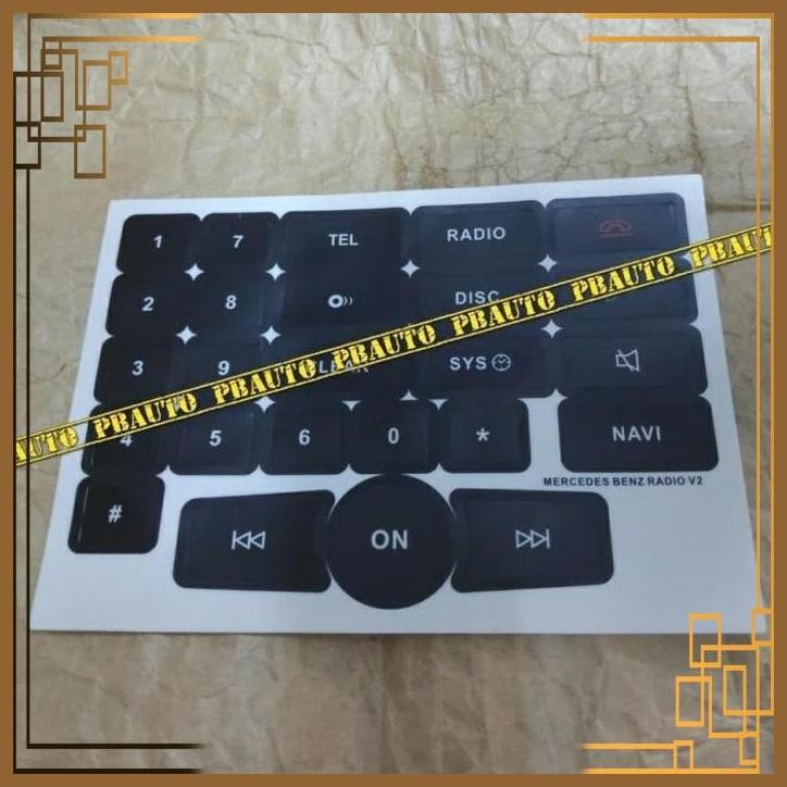 Jual [PBA] STICKER HEAD UNIT W204 W212 BARU MERCEDES BENZ / STIKER ...