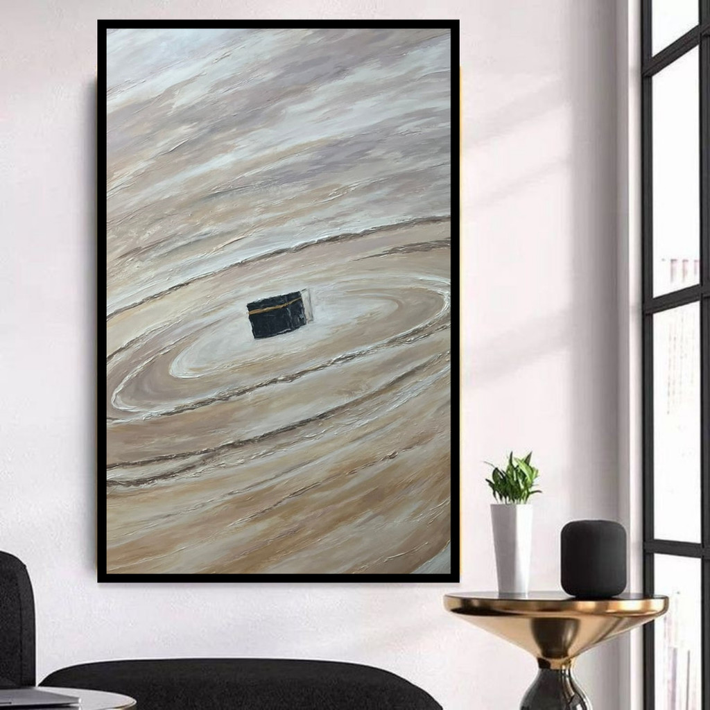 Jual Lukisan Kabah Teksture Timbul Modern art 3D Minimalis Estetik Full ...