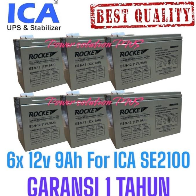 Jual Aki UPS ICA Series SE / Baterai UPS ICA SE1100 SE2100 SE3100 ...