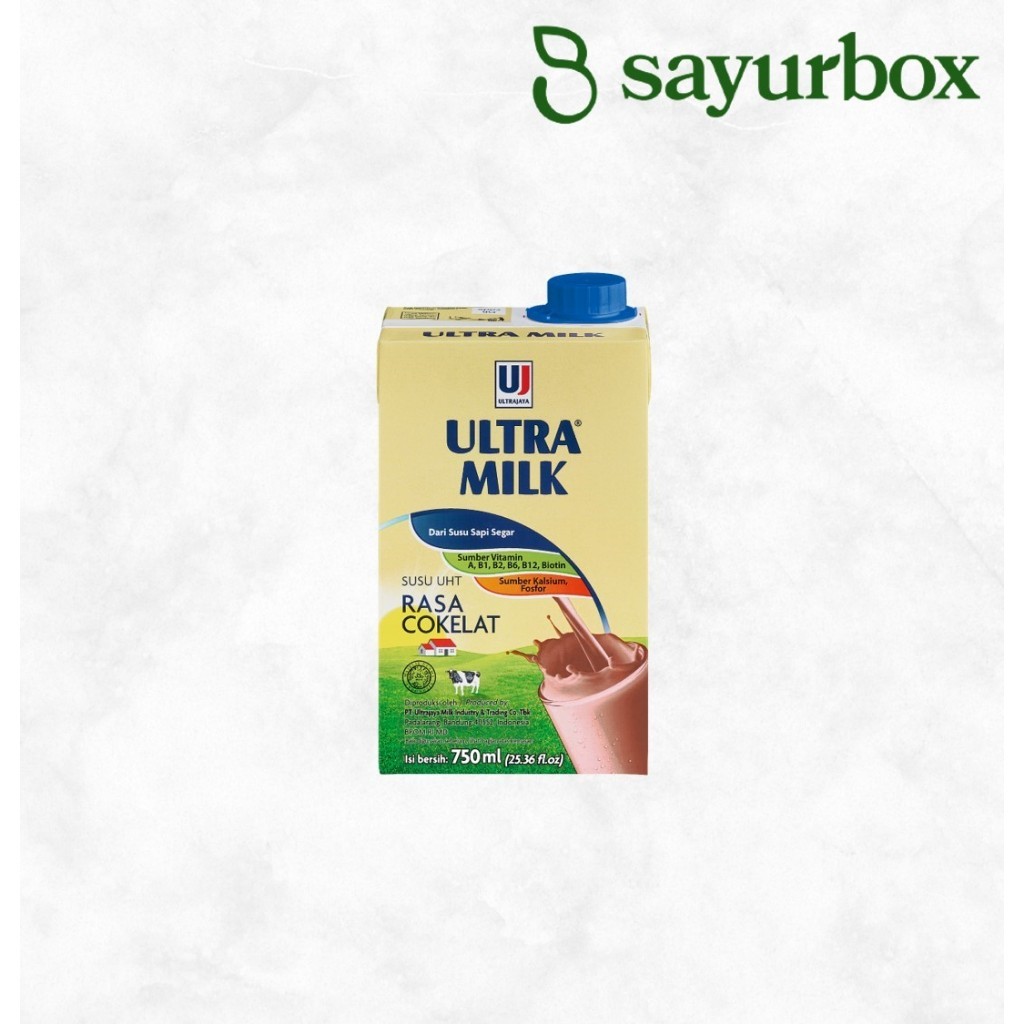 Jual Ultra Milk UHT Cokelat 750 ml Sayurbox | Shopee Indonesia