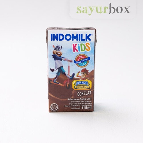 Jual Indomilk Kids Susu UHT Cokelat 115 ml Sayurbox | Shopee Indonesia