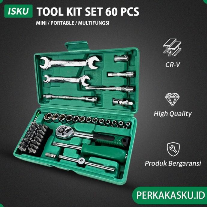 Jual ISKU KUNCI SHOCK SET SOK SET TOOL KIT SET KUNCI SOCKET SET MOTOR ...