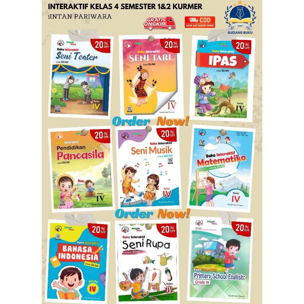 Jual Promo Buku Paket Interaktif Sd Kelas 4 Semester 1&2 Kurikulum Merdeka Intan Pariwara 2024 ...