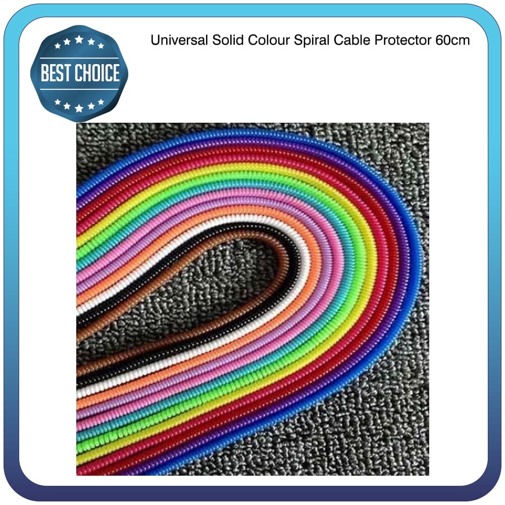 Jual Arte Solid Colour Spiral Cable Protector 60cm (Minimum Pembelian 5 ...