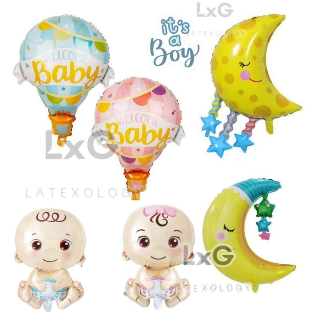 Jual Balon Foil Baby - Balon Baby Boy / Girl (Besar) JUMBO - Balon Foil ...