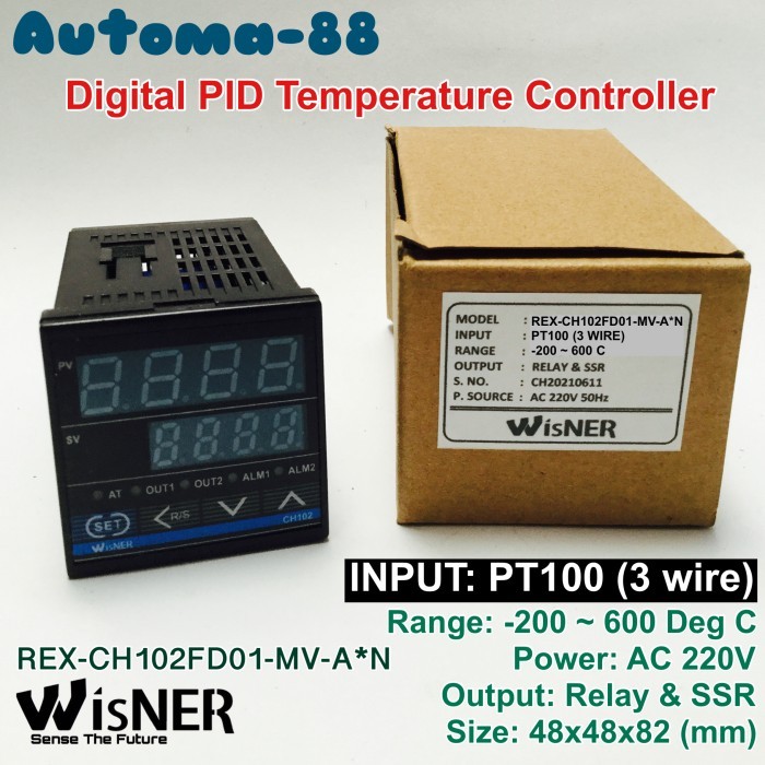 Jual Berkualitas Digital Pid Temperature Controller Indicator Rtd Pt100 Out Relay 600C | Shopee ...