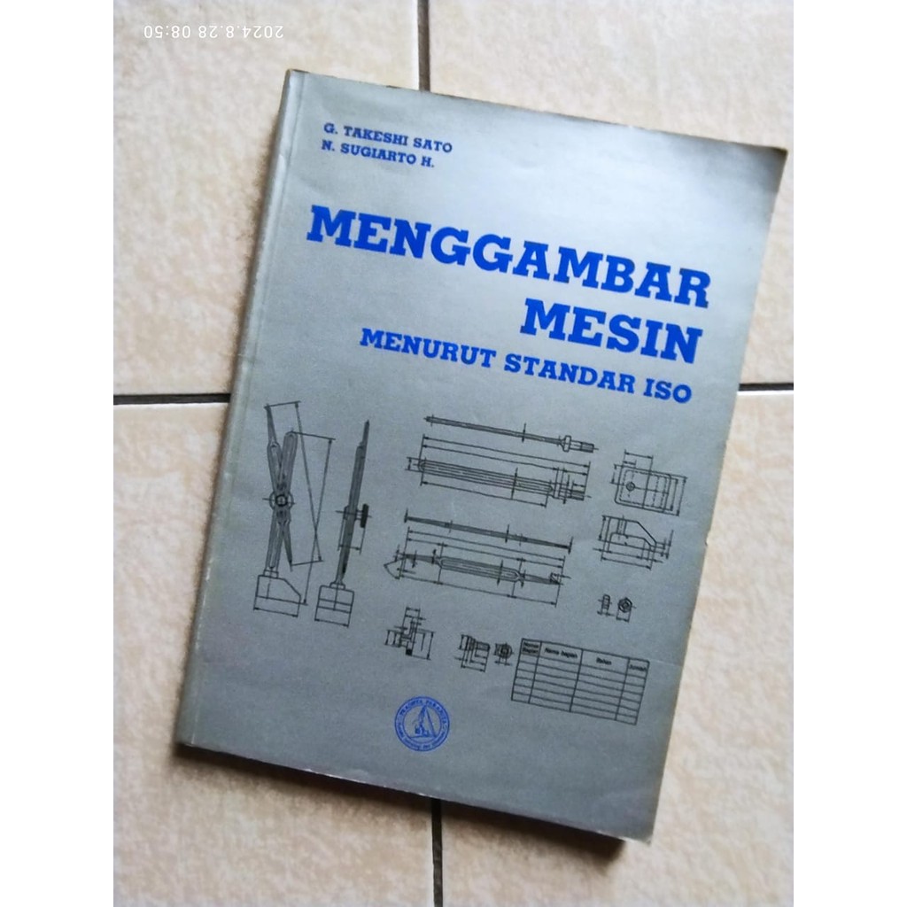 Jual Buku Teknik MENGGAMBAR MESIN Menurut Standar ISO | Shopee Indonesia