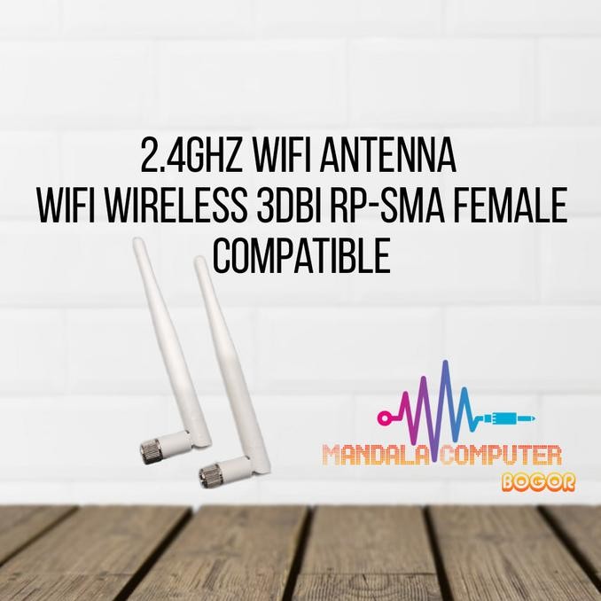 Jual 2.4GHz wifi Antenna wifi Router modem 3dBi RP-SMA Female ...