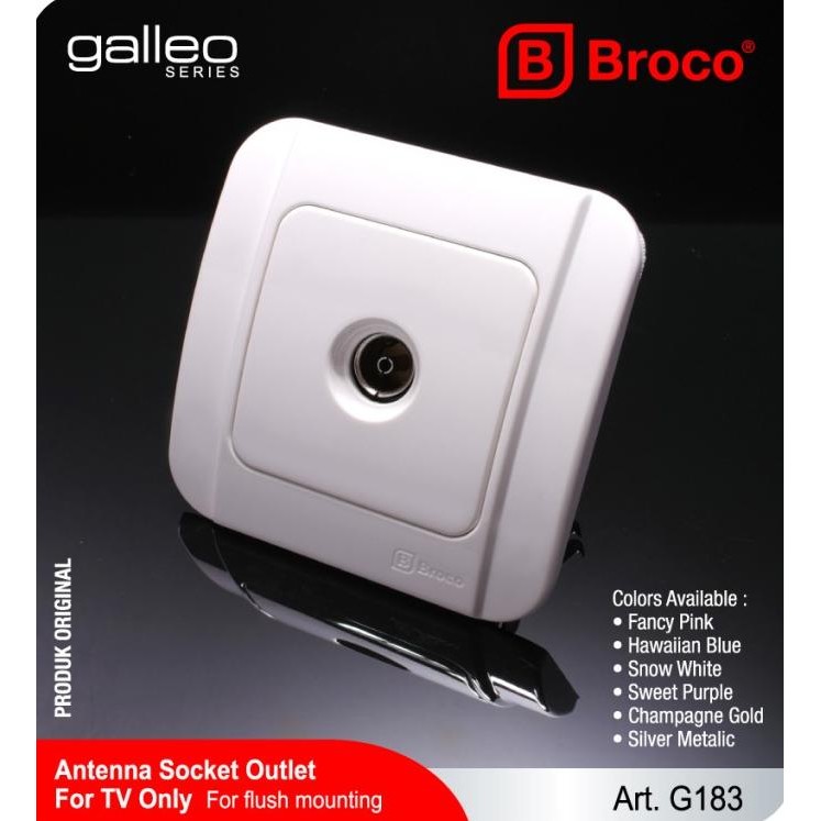 Jual Socket Antena Tv Rg6 - Broco Galleo Hemat | Shopee Indonesia