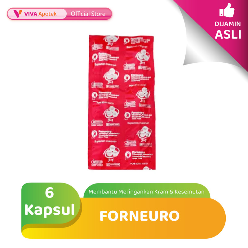 Jual Forneuro Membantu Meringankan Kram & Kesemutan (6 Kapsul) | Shopee ...