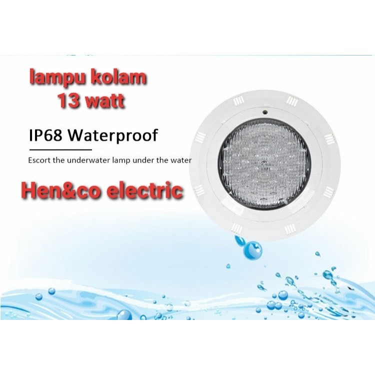 Jual Lampu kolam berenang / swimming pool light 13 watt LED IP68 warm ...