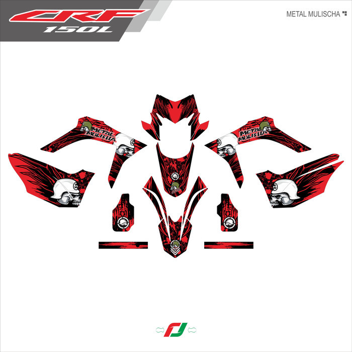 Jual Ready !!! Decal CRF 150 L Full Body - Stiker CRF 150L Full Costum ...