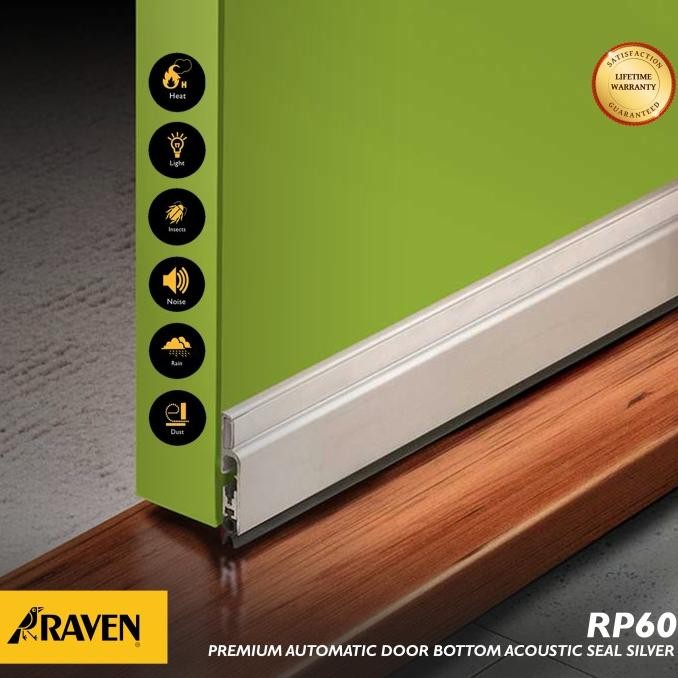Jual RAVEN AUTOMATIC DOOR BOTTOM SEAL RP60 SILVER/PENUTUP CELAH BAWAH ...