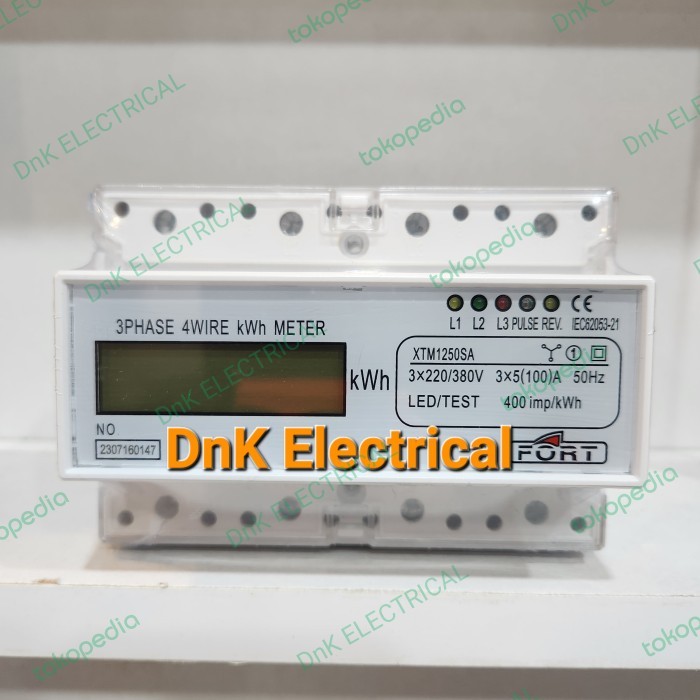 Jual KWH Meter 3 Phase Merk Fort XTM1250SA Digital Direct | Shopee Indonesia