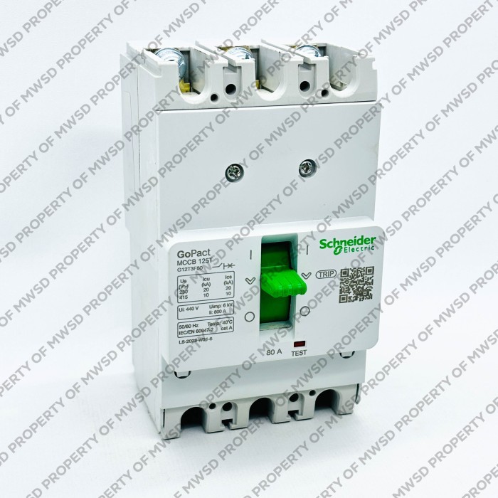Jual Schneider MCCB GOPACT125T 3P 80A 10KA FIXED G12T3F80 | Shopee ...