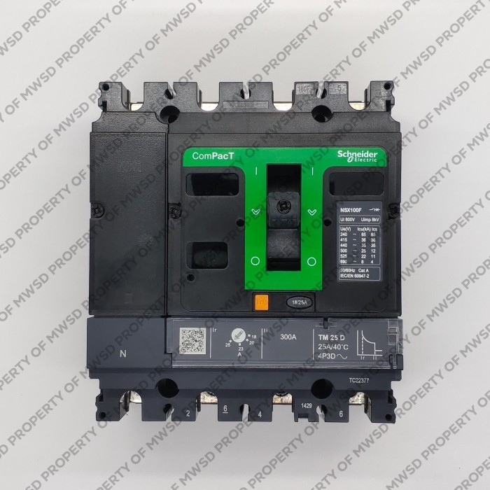 Jual SCHNEIDER MCCB NEW NSX100F 4P 25A TMD 36KA TMD C10F6TM025 | Shopee Indonesia