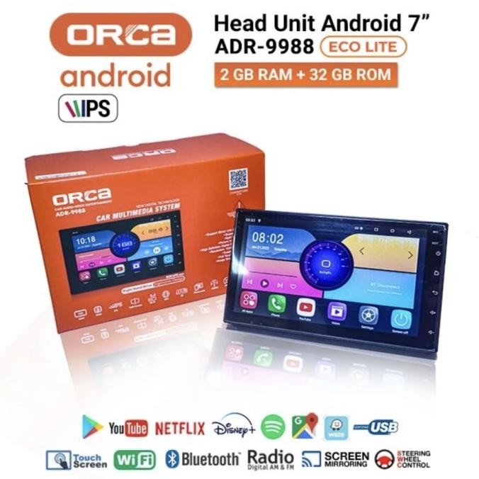 Jual HARGA DISC - Head Unit Android 7" inch ORCA ADR-9988 ECO LITE (2 ...