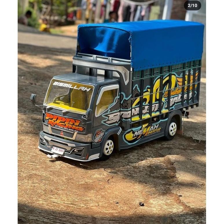 Jual Promo Exclusif Mobil-Mobilan Miniatur Truk Oleng Roda Kayu Full ...
