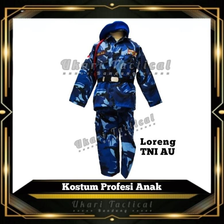 Jual Seragam Profesi Tni Au Anak Loreng Angkatan Udara Kostum Karnaval Laki-Laki Perempuan Tk ...
