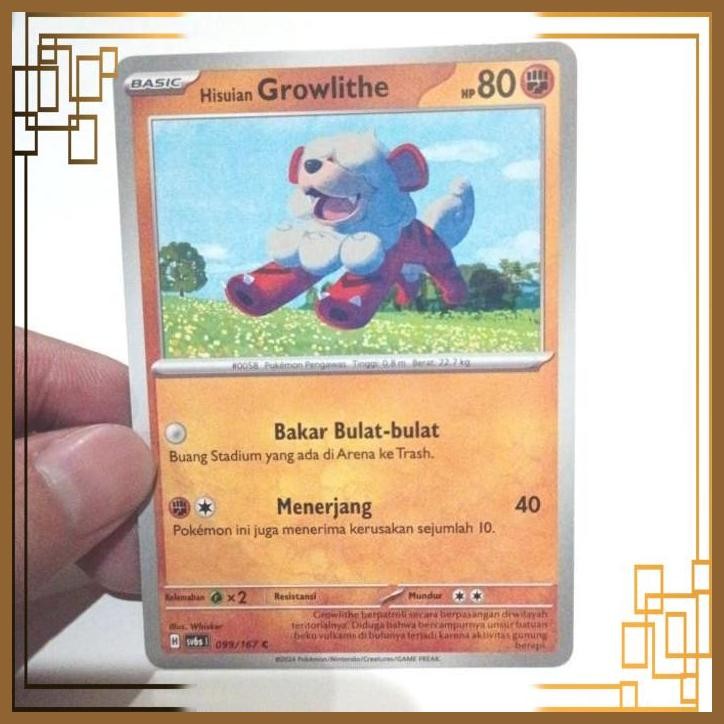 Jual [WHB] HISUIAN GROWLITHE SV6S 099/167 C TOPENG TRANSFIGURASI POKEMON TCG INDO | Shopee Indonesia