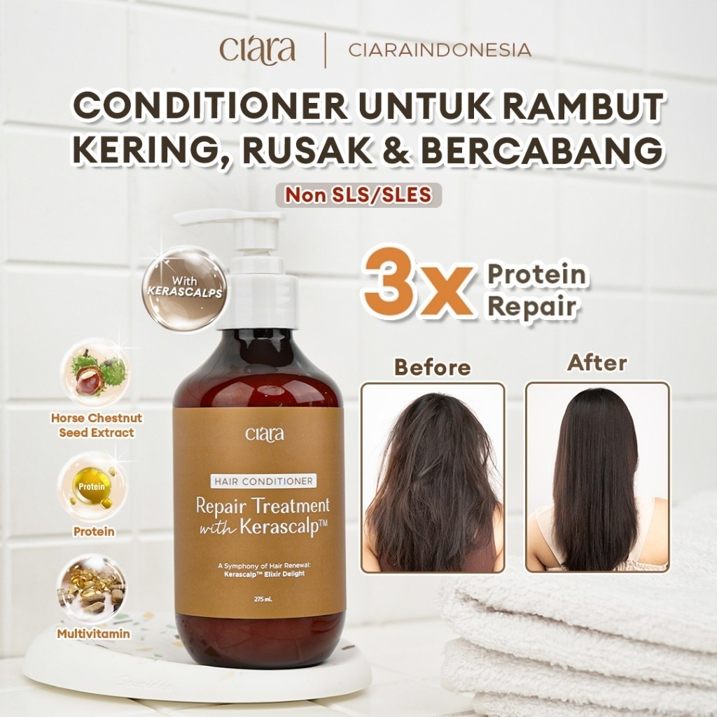 Jual Ciara Hair Conditioner Repair Treatment With Kerascalp Kondisioner ...