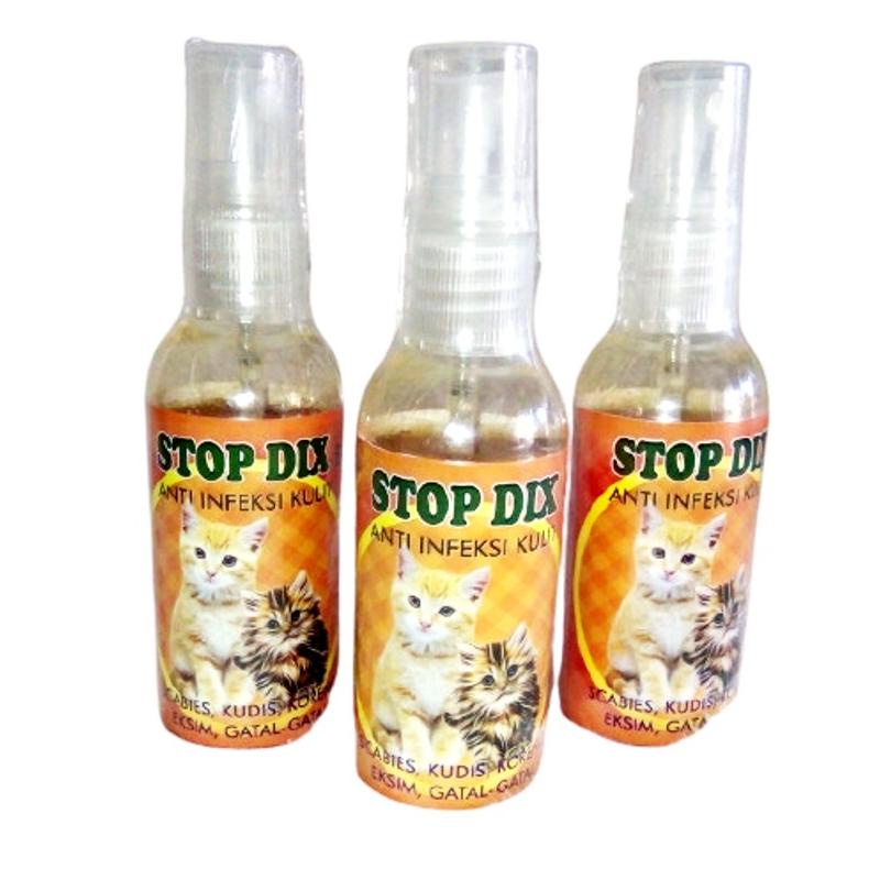Jual Grosir Stop Dix Obat Spray Scabies Dan Infeksi Kulit Pada Kucing ...