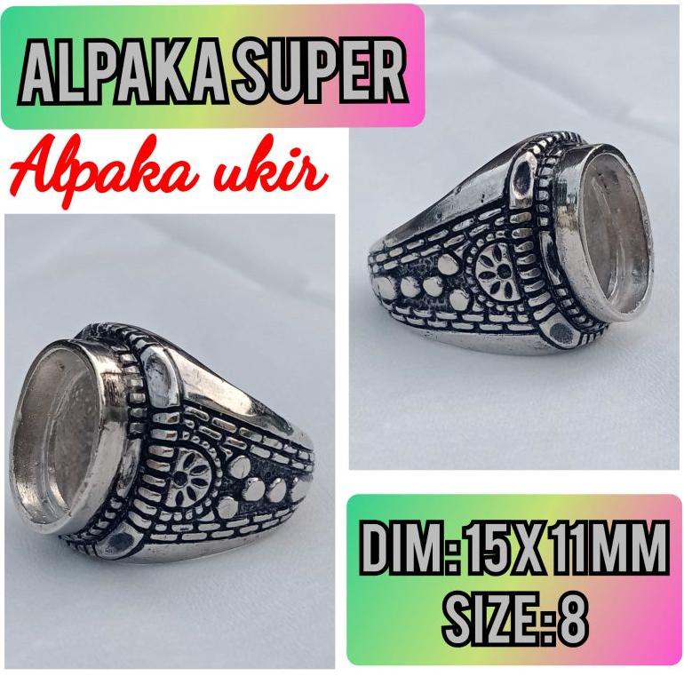 Jual UDI535 emban batu akik dan permata alpaka super ukir Bali ubal.19 ...
