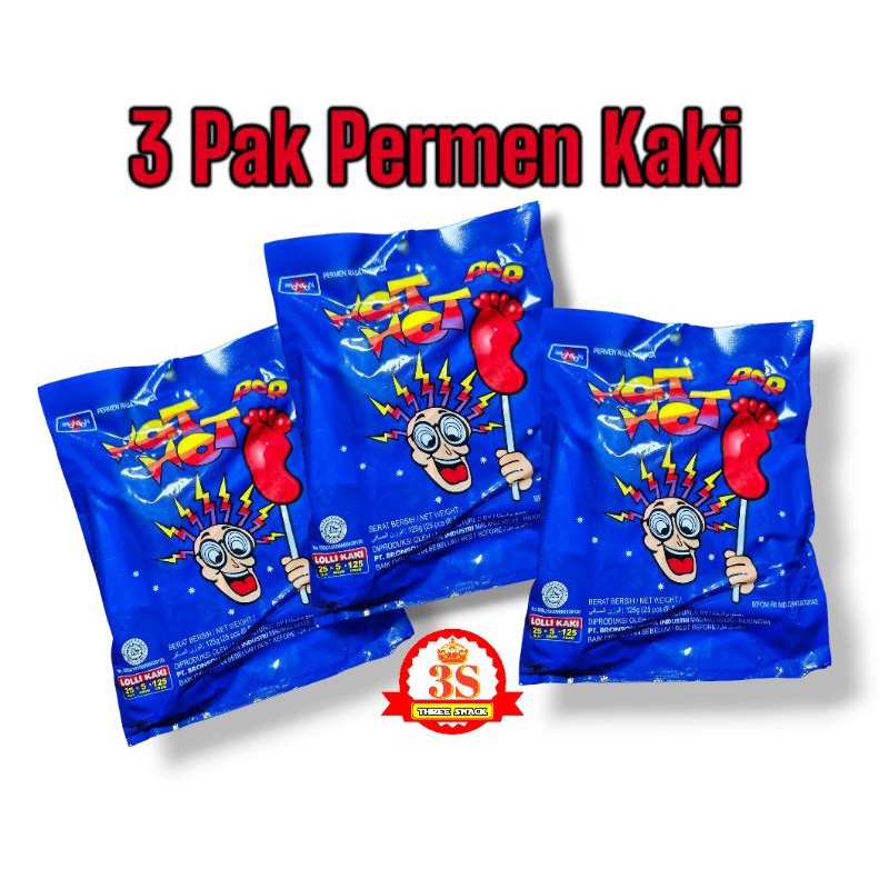 Jual 3 Pak Permen Kaki Lolipop (3 Bungkus) | Shopee Indonesia