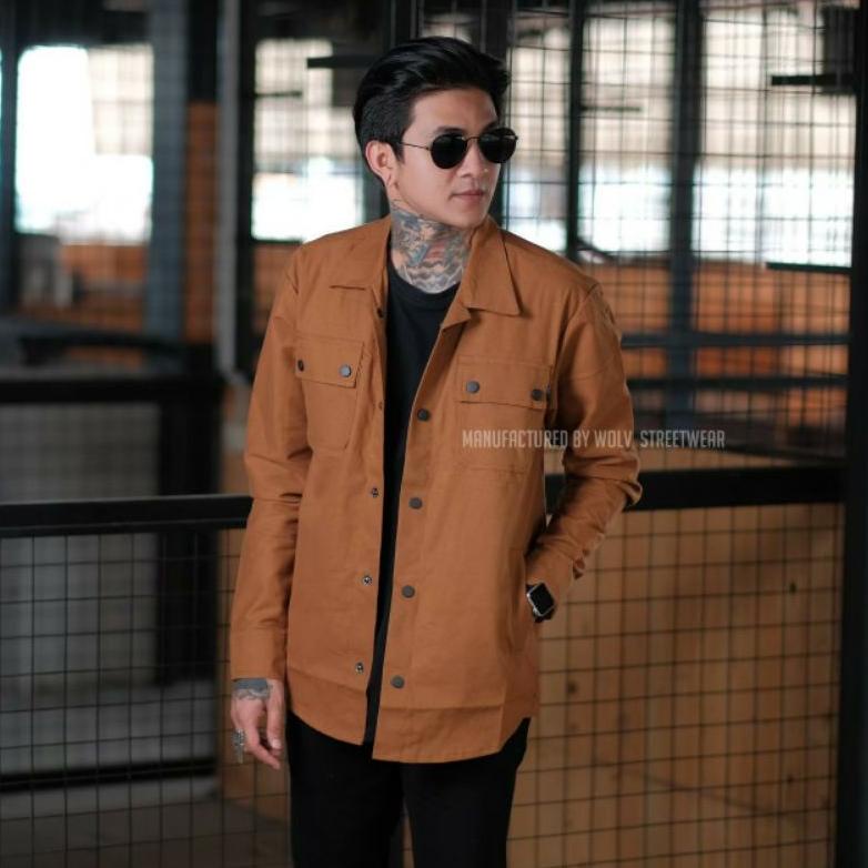 Jual Kemeja Semi Parka Original Jaket Semi Parka | Shopee Indonesia