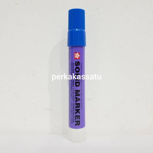 Jual SOLID MARKER SAKURA BLUE SPIDOL BESI BIRU | Shopee Indonesia