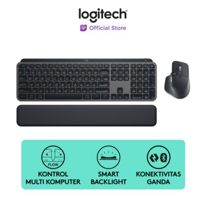Jual Logitech MX Keys S Combo MX Master 3S Wireless Bluetooth Multi ...