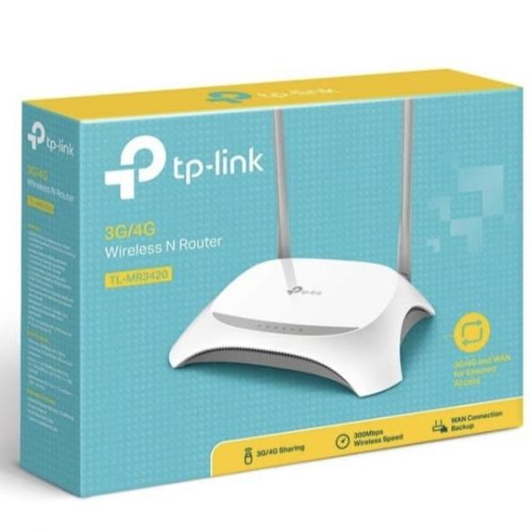 Jual WIRELESS N ROUTER TP-LINK TL-MR3420 3G 4G 300MBPS ADA USB PORT ...