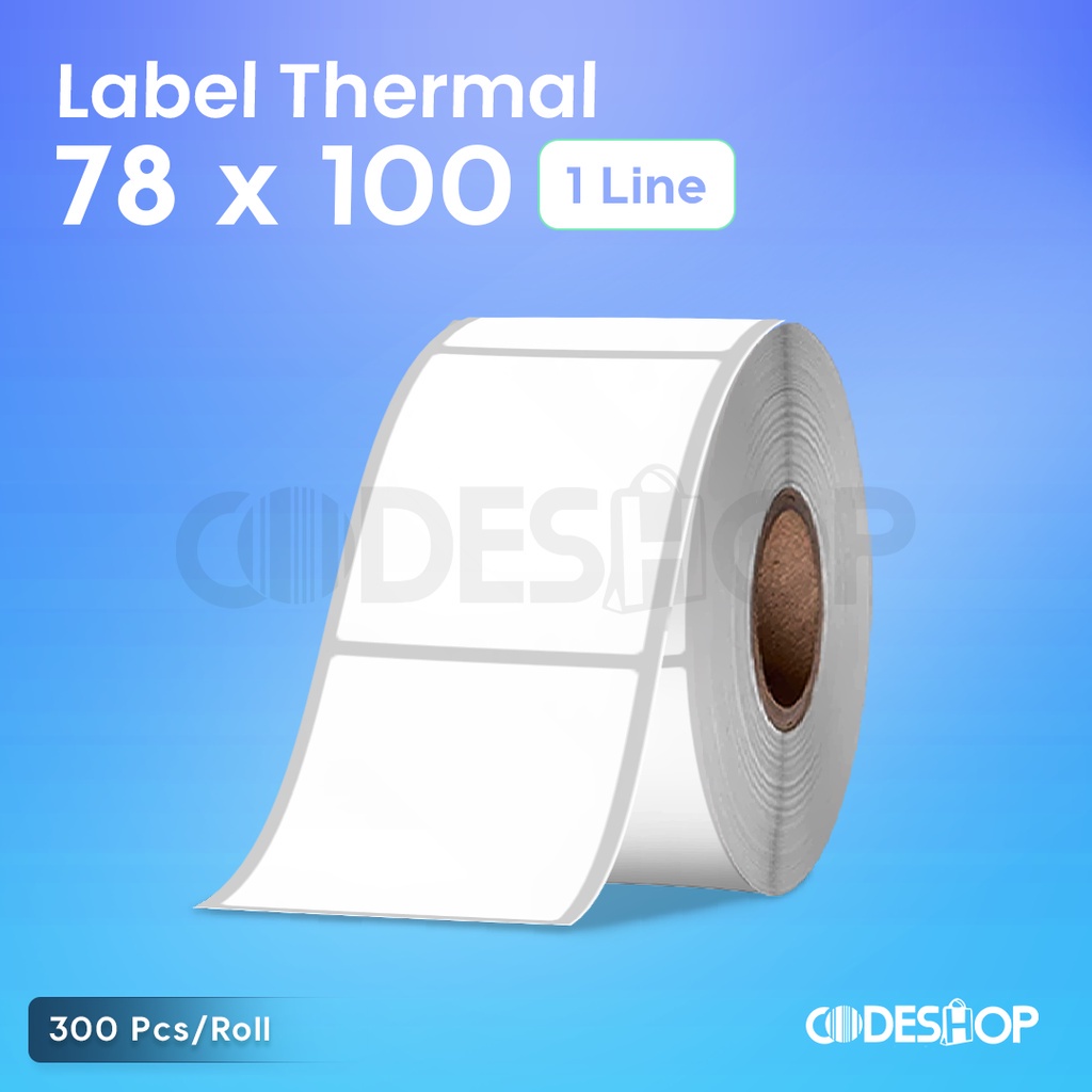 Jual KERTAS STICKER BARCODE THERMALL 78 X 100 LABEL BARCODE 78X100 ...