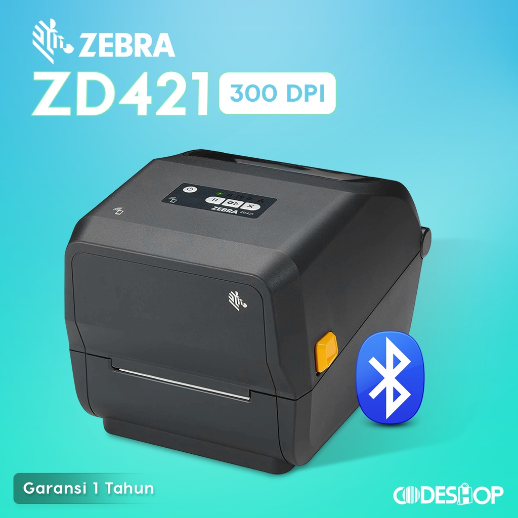 Jual Printer Resi & Barcode Zebra ZD421 300DPI USB-Bluetooth | Shopee ...