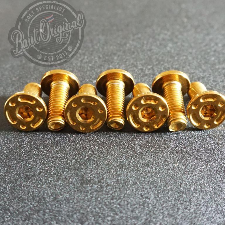 Jual Trending Baut Disc Disk Cakram Probolt Stainless New Model Ulir Bintik Gold Drat 12 Honda ...