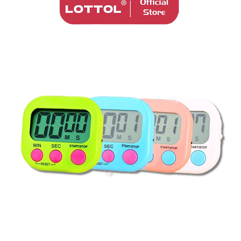 Jual [CODE BARANG 520MEW] LOTTOL TIMER DIGITAL KITCHEN - Pengatur Waktu Masak Stopwatch Alarm ...