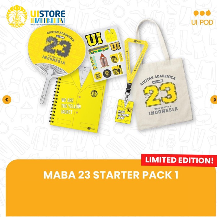 Jual MABA STARTER PACK UNIVERSITAS INDONESIA OFFICIAL MERCHANDISE UI ...