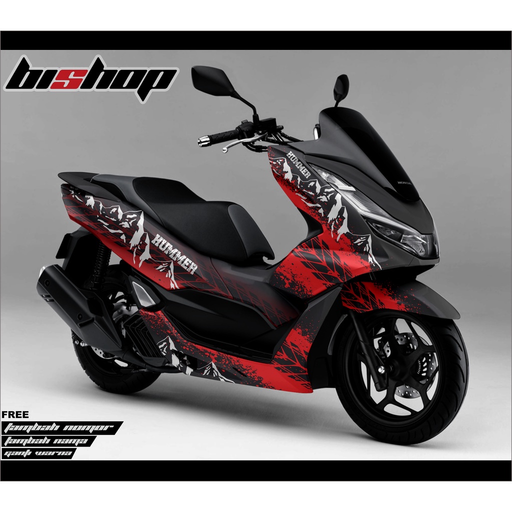 Jual stciker decal pcx 150/160 full body motif grafis hummer varian ...
