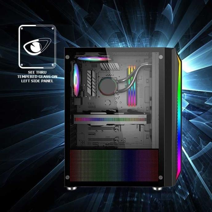 Jual Armaggeddon Nimitz N3 Excellent Atx Gaming Pc Case With Rgb ...