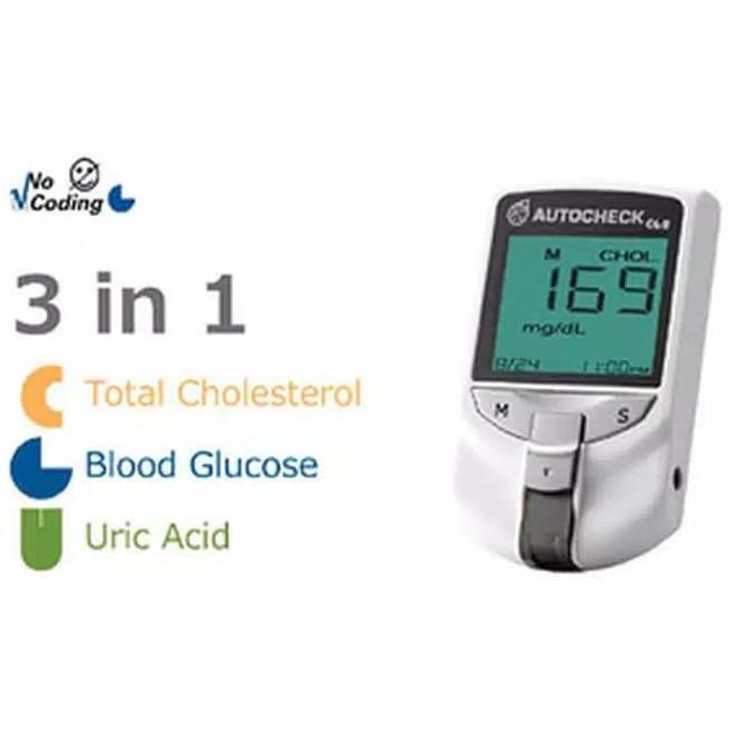 Jual autocheck gcu alat autocheck gula asam urat cholestrol | Shopee ...