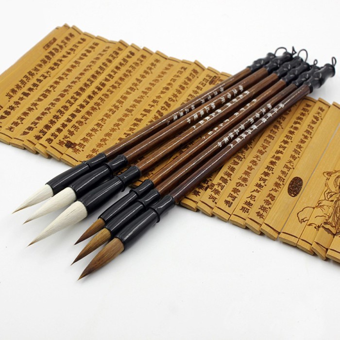 Jual Kuas Kaligrafi Calligraphy Brush Kuas Lukis 1 set isi 3 pcs ...