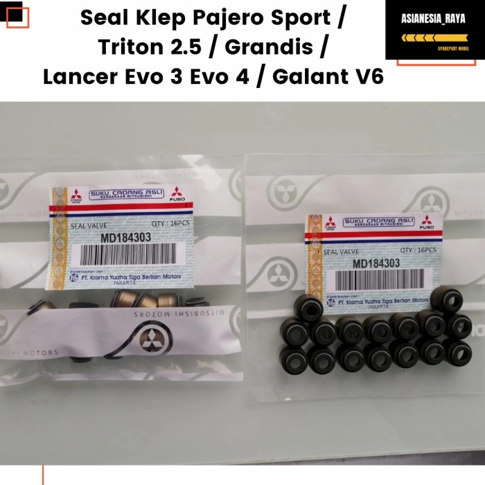 Jual New Seal Klep Pajero Sport / Triton 2.5 / Grandis / Lancer Evo 3 Evo 4 / G Kode Am073 ...