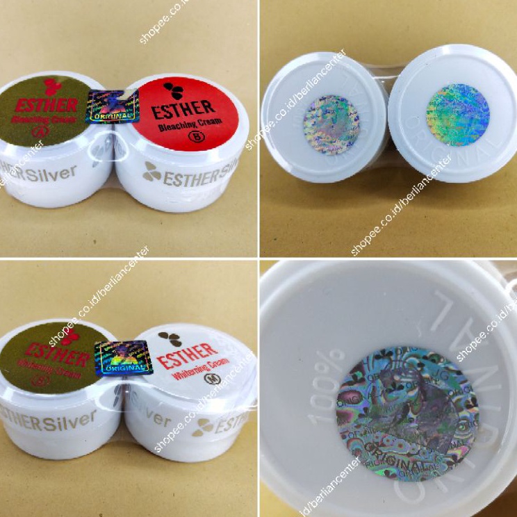 Jual Produk Keren Esther Silver Holo Original AB SM / Ester / Esther ...