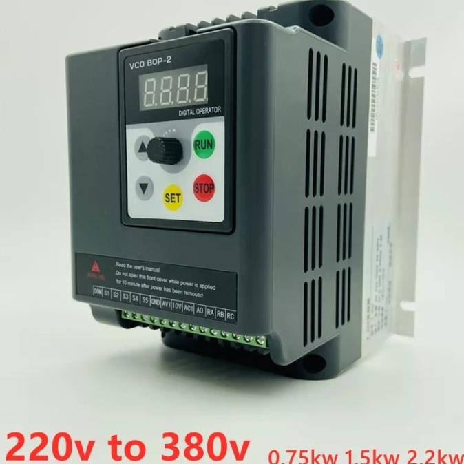 Jual Inverter 1 Phase 220V / 3 phase 380V 0,75KW 1,5KW 2,2KW | Shopee Indonesia