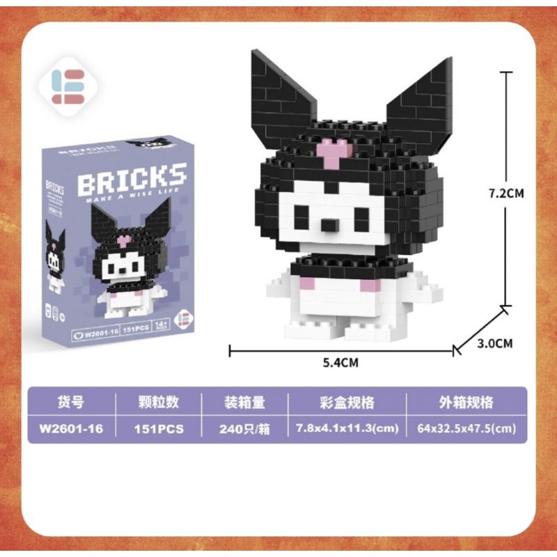 Jual [025]DIY Bricks Mini Toys Model Kartun Building Blok Nano Block Kartun Mainan Balok Susun ...