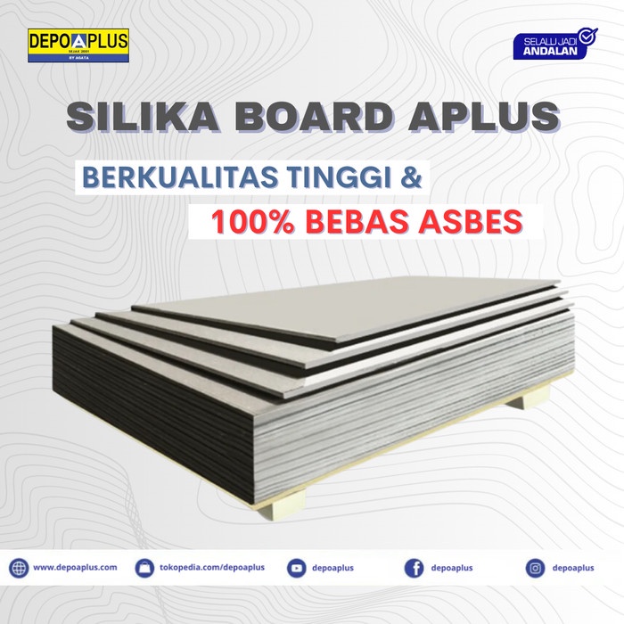 Jual Terlaris Silika Board Aplus 6 Mm X 1200 Mm X 2400 Mm Papan Grc ...